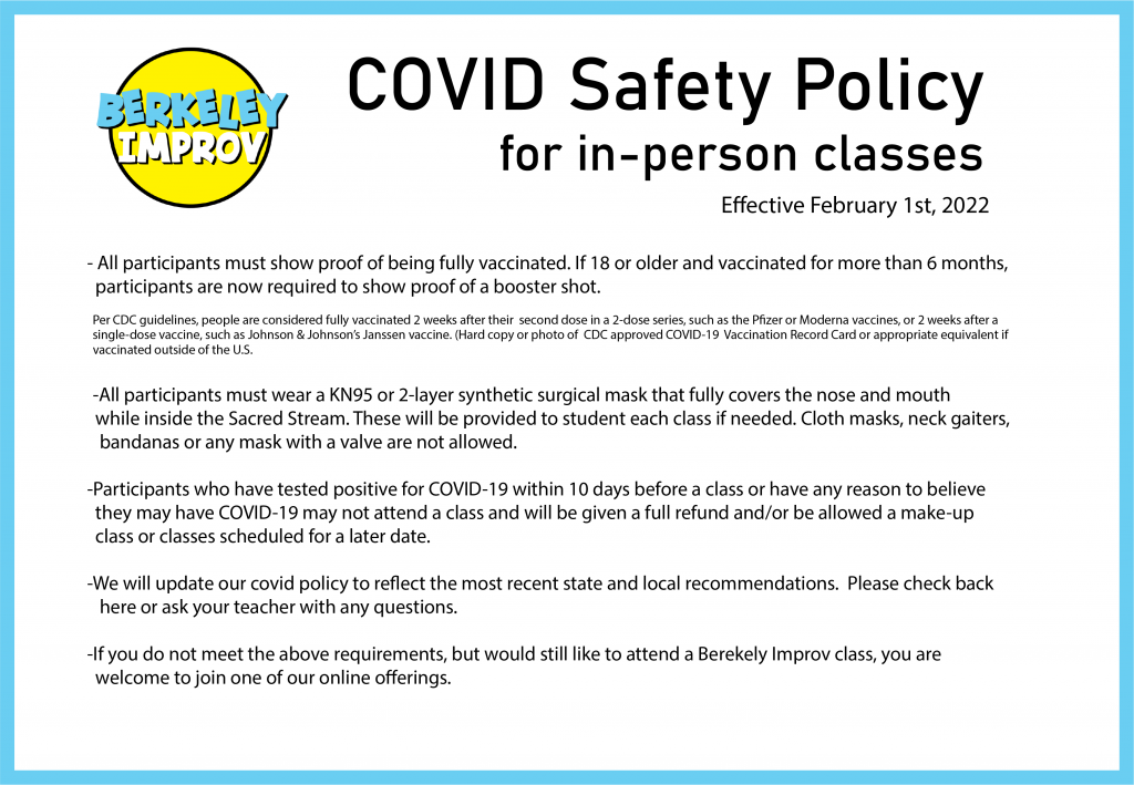 COVID Safety Policy v.2022_02_01 - Berkeley Improv